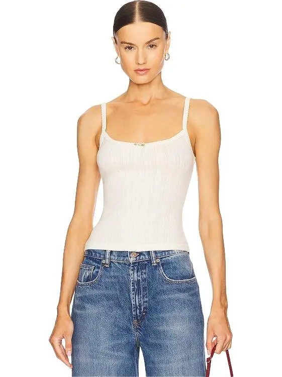 L'academie By Marianna Iyana Tank Top - Ivory
