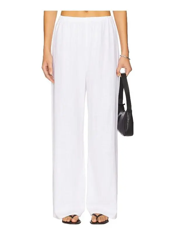 Sold Out NYC The Linen Everything Pant - White