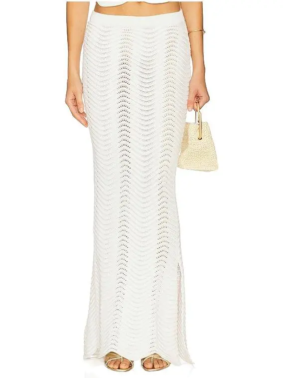 CIN CIN Soda Knit Maxi Skirt - Pearl