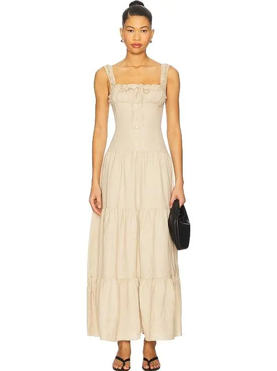 Lioness Heart Shaped Maxi - Deep Wheat