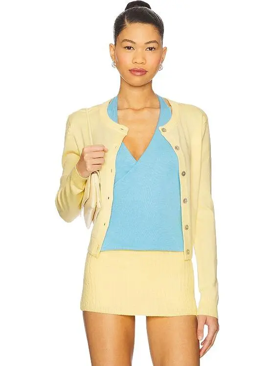 Frankies Bikinis Sundae Knit Cardigan - Honeycomb