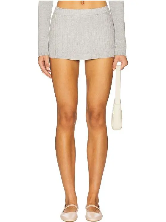 Frankies Bikinis Cable Knit Skort - Mochi