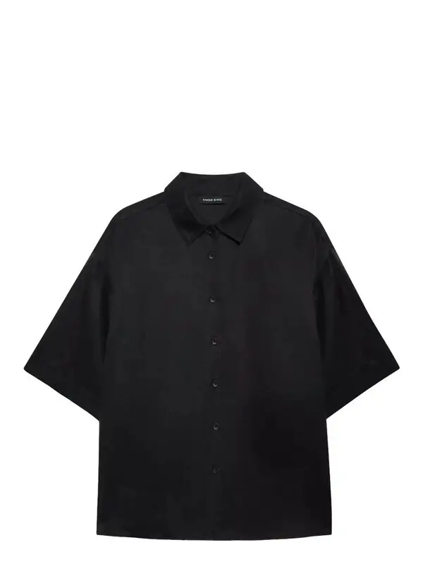 ANINE BING Coco Button-up Shirt - Black