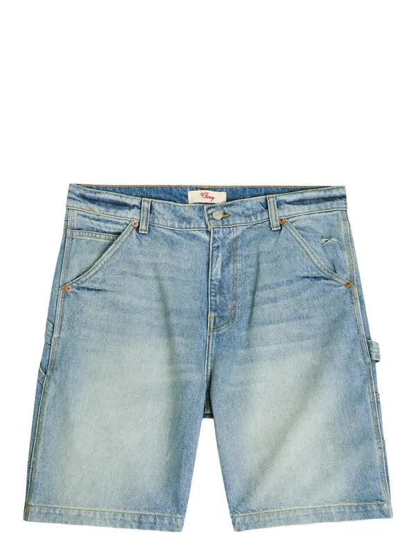 CHERRY LOS ANGELES Carpenter Denim Shorts - Indigo