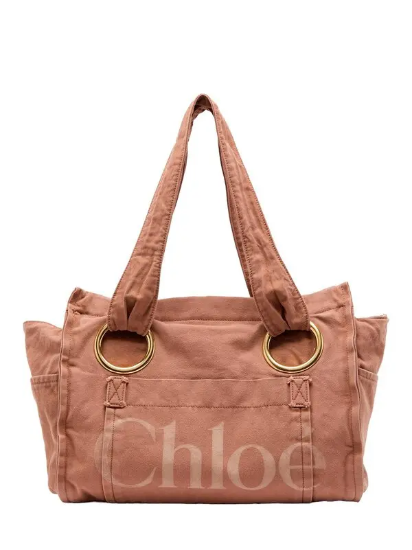 Chloé Cotton Tote Bag - Pink