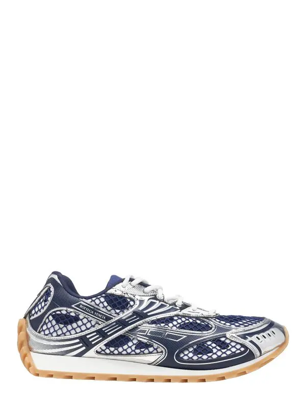 Bottega Veneta Orbit Fishnet Sneakers - Blue