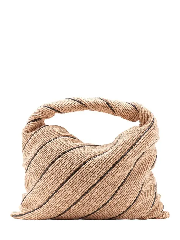 Bottega Veneta Large Hop Raffia Bag - Neutral