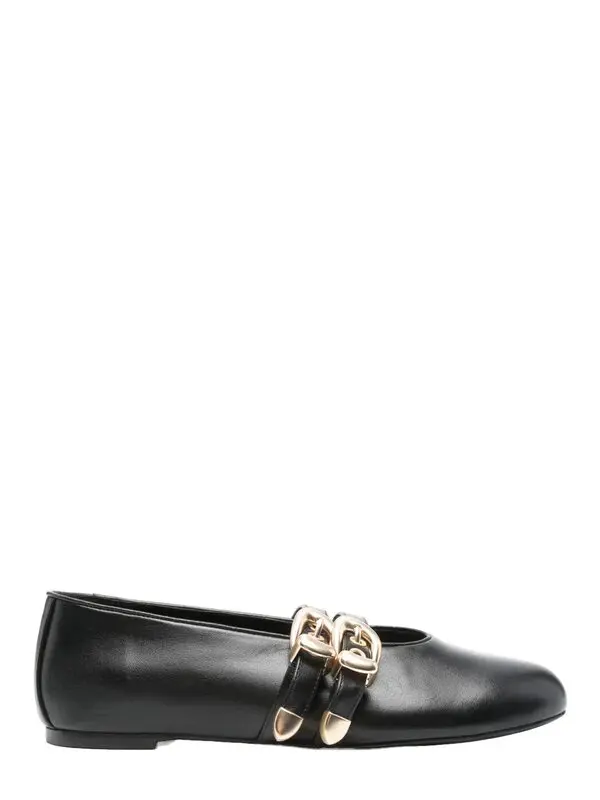 STUART WEITZMAN Double-buckle Ballet Flats - Black