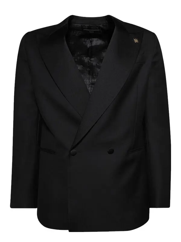Amiri Double Breasted Blazer - Black