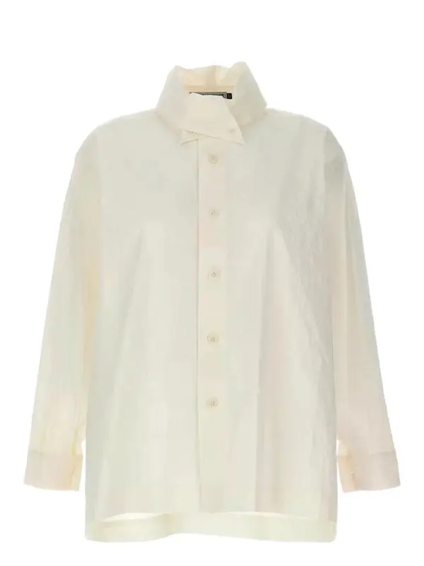 Issey Miyake Crinkled Shirt - Neutrals