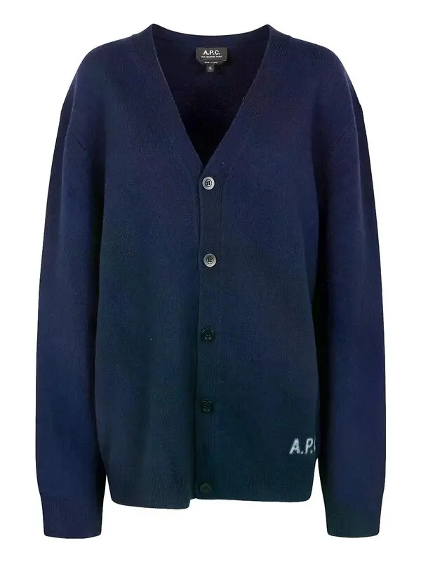 A.p.c. Wool Cardigan - Blue