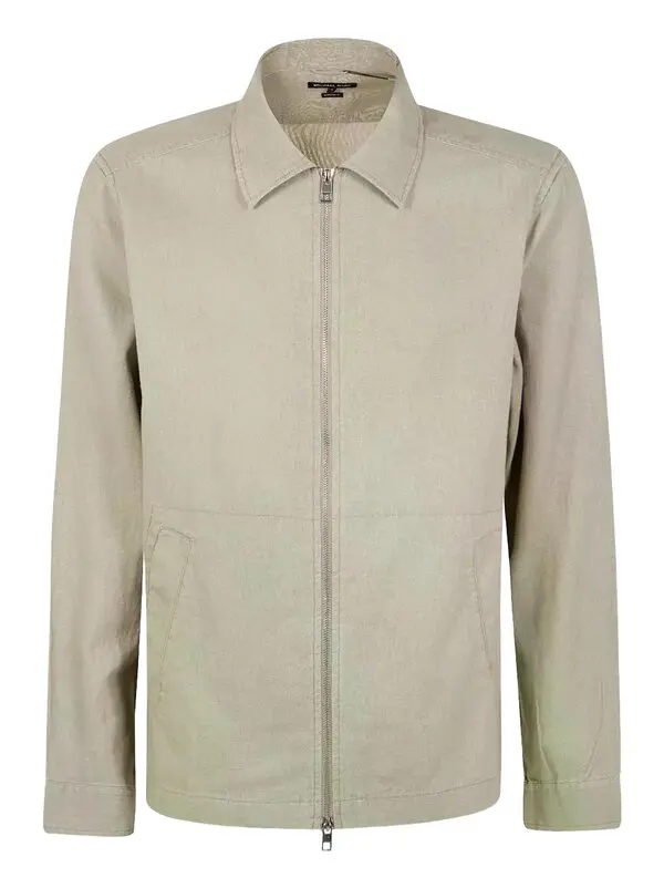 Michael Kors Zip-up Shirt Jacket - Neutrals