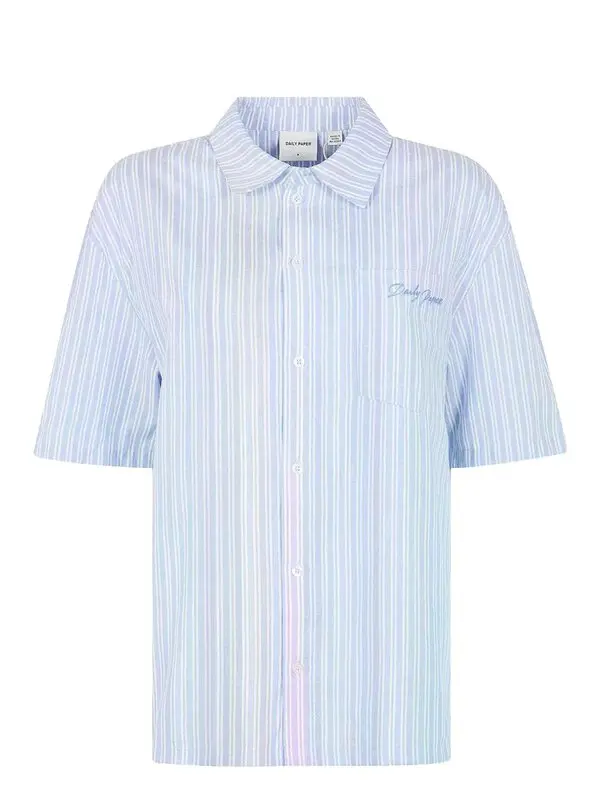 DAILY PAPER Striped Cotton Shirt - Blue