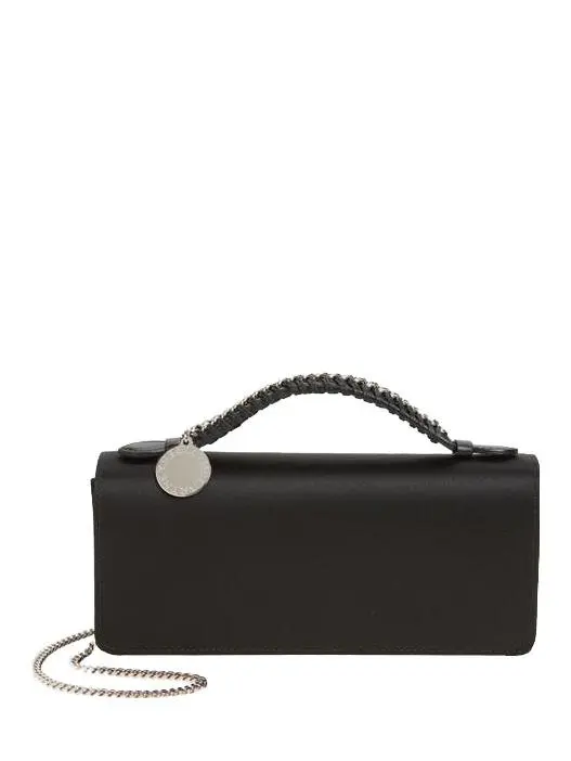 Stella McCartney Falabella Eco Satin Clutch - Black
