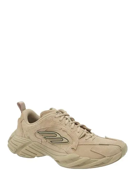 Balenciaga 3b Logo Low Top Sneakers - Beige