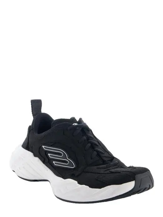 Balenciaga 3b Logo Low Top Sneakers - Black/white