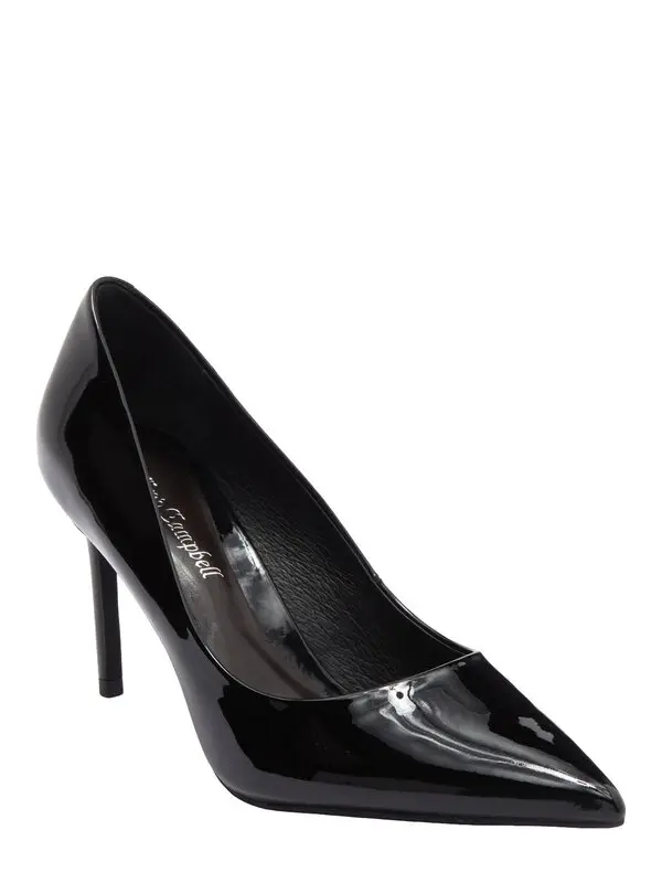 Jeffrey Campbell Nikia Pointed-toe Pumps - Black Patent