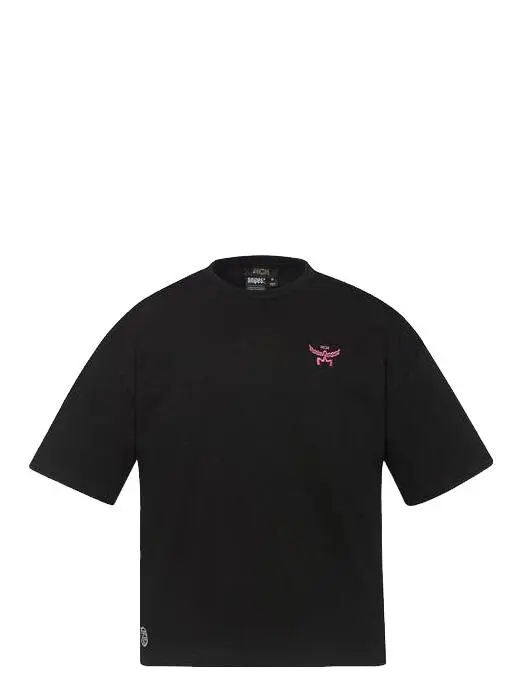 Mcm X Snipes Rhinestone Logo T-shirt - Black