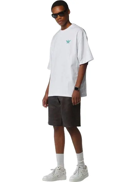Mcm X Snipes Rhinestone Logo T-shirt - White