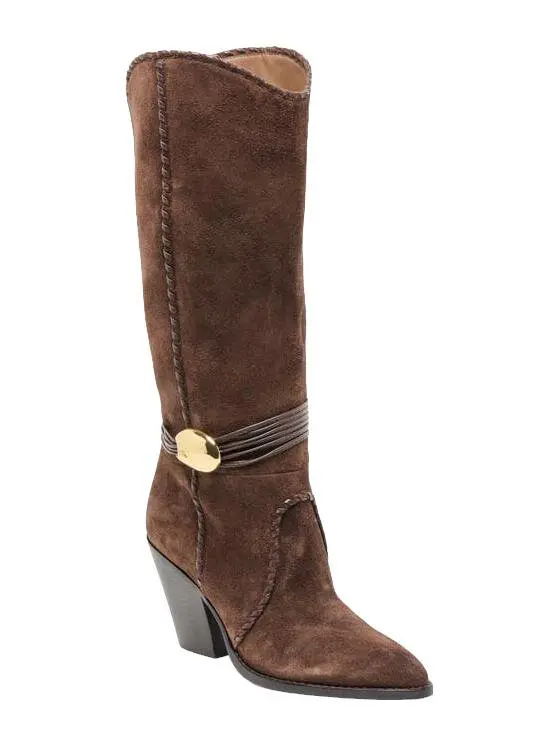 Dolce Vita Jody Knee High Boots - Dark Brown Suede