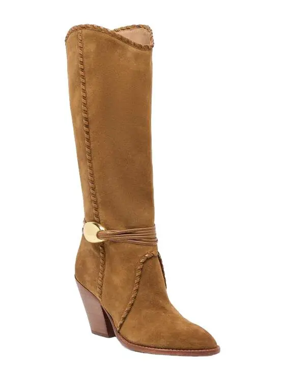 Dolce Vita Jody Knee High Boots - Light Brown Suede