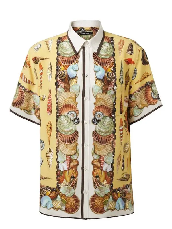 Dolce & Gabbana Printed Silk Crêpe Shirt - Multicoloured