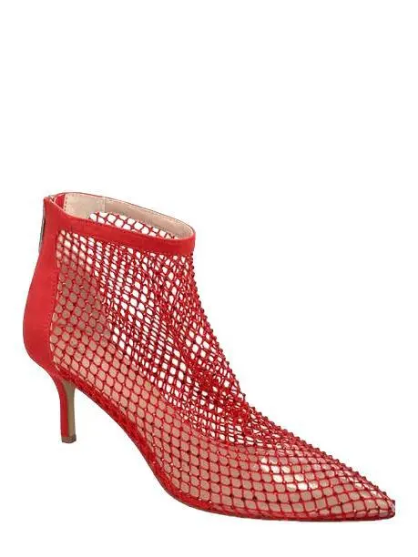 Charles By Charles David Afterhours Rhinestone Mesh Bootie - Fiery Red