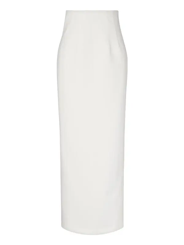 ADRIANA DEGREAS Coquille De Mer Maxi Skirt - White