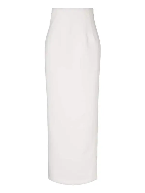 ADRIANA DEGREAS Coquille De Mer Maxi Skirt - White