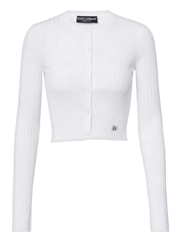 Dolce & Gabbana Embellished Cardigan - White