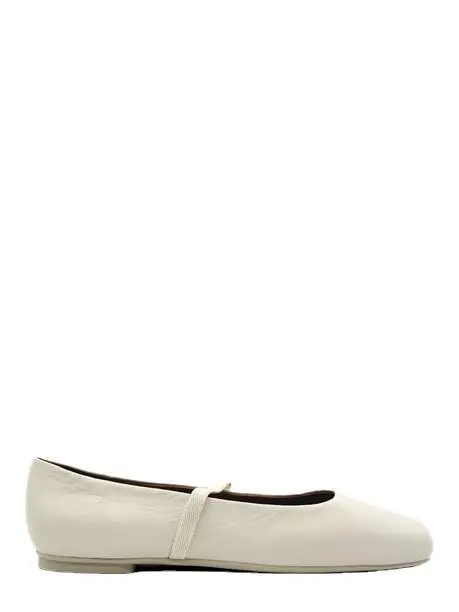 AMIE RAFA Mary Jane Flats - White