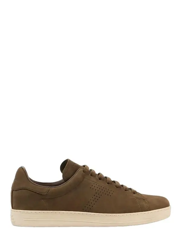 TOM FORD Warwick Leather Sneakers - Green