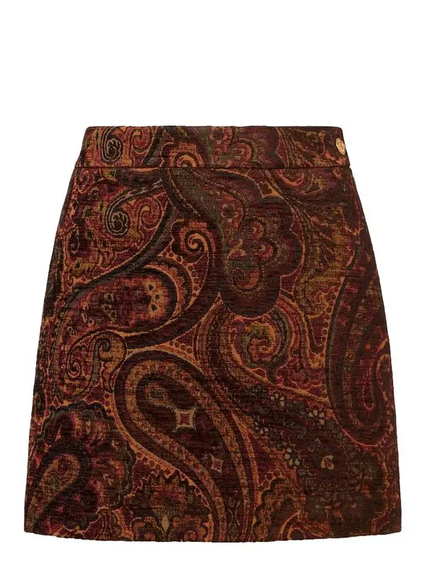 Chloé Paisley Jacquard Mini Skirt - Multicoloured