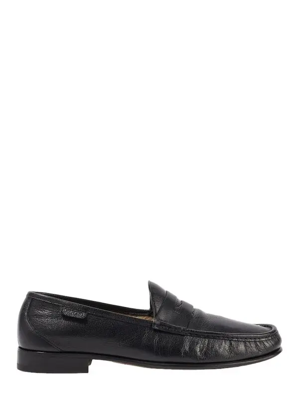 TOM FORD York Leather Penny Loafers - Black