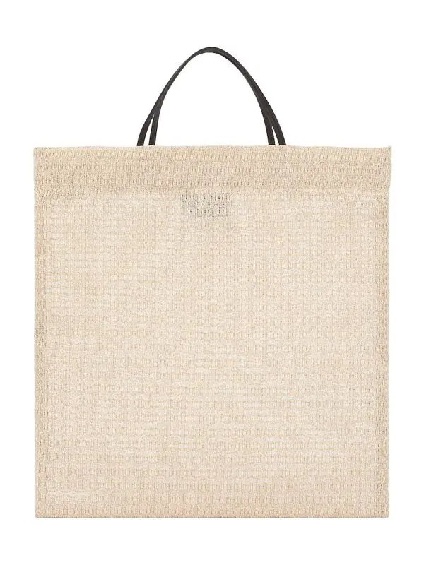 THE ROW Barn Mini Leather-trimmed Tote Bag - Neutrals