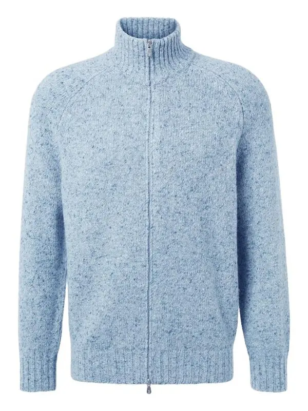 Brunello Cucinelli Zip-up Cashmere Cardigan - Blue