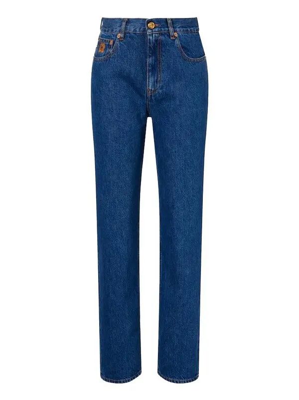 BLAZÉ MILANO Paso Mid-rise Straight Jeans - Blue