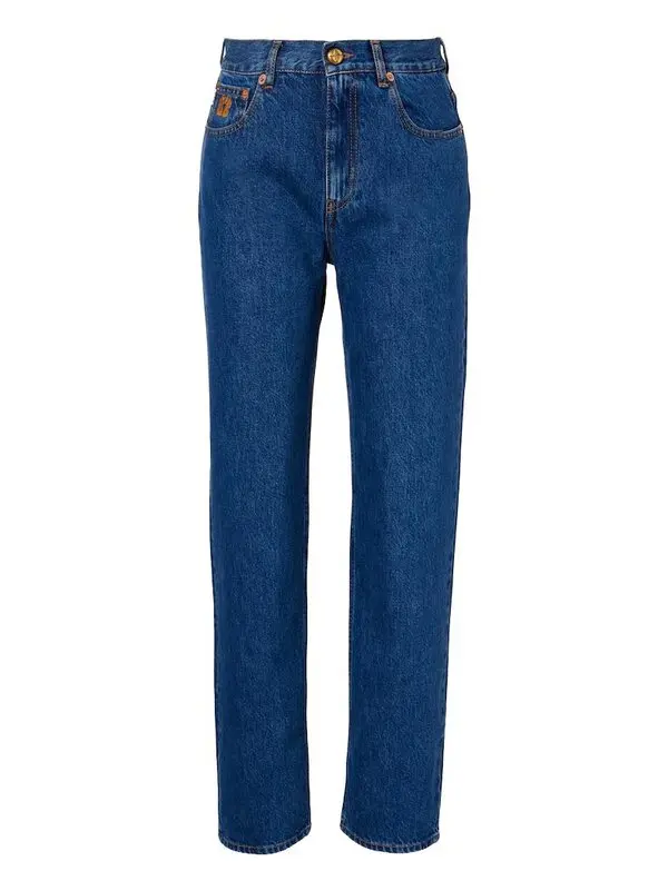 BLAZÉ MILANO Paso Mid-rise Straight Jeans - Blue