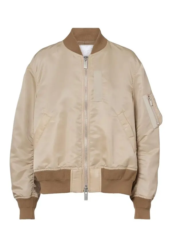 Sacai Twill Blouson - Beige