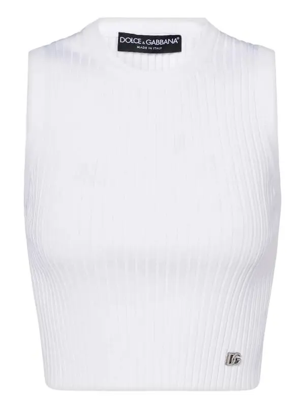 Dolce & Gabbana Dg Tank Top - White