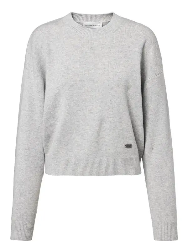 Victoria Beckham Wool And Cashmere Pullover - Grey
