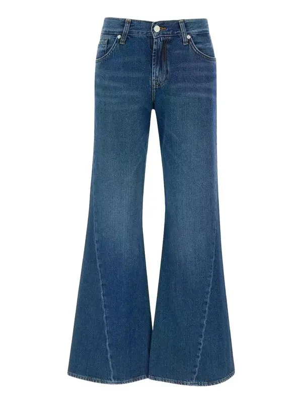7 For All Mankind Seam-detailing Jeans - Blue