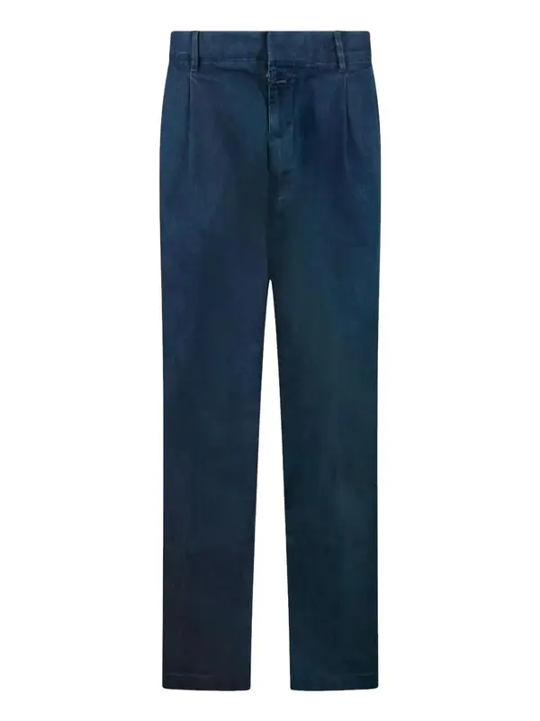 Closed Cotton Trousers - Blue