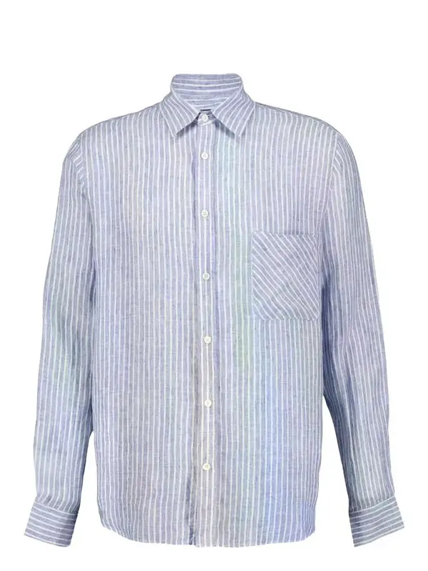 Frescobol Carioca Telles Striped Button-up Shirt - Blue