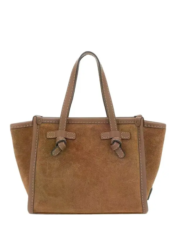 MARCELLA CLUB Suede Tote Bag - Neutrals