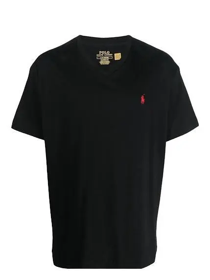 Polo Ralph Lauren Short Sleeve Vneck Classic Fit T-shirt - Rl Black