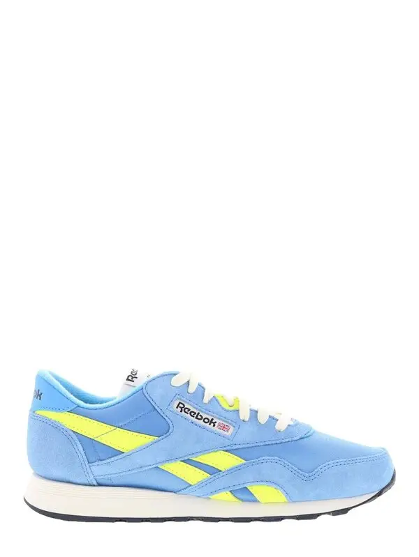 REEBOK Classic Nylon Sneakers - Essential Blue/solar Acid Yellow/vintage Chalk