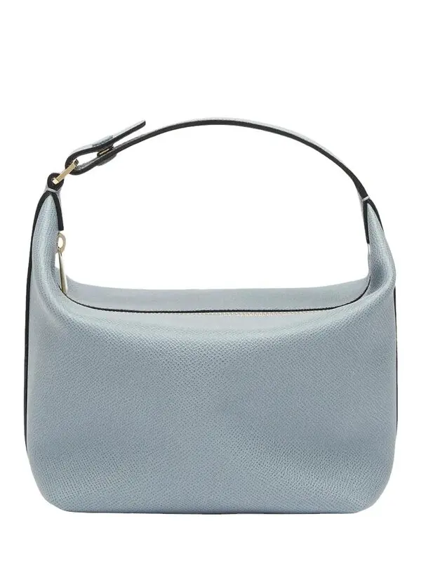 VALEXTRA Mochi Calfskin Leather Pouch Bag - Blue