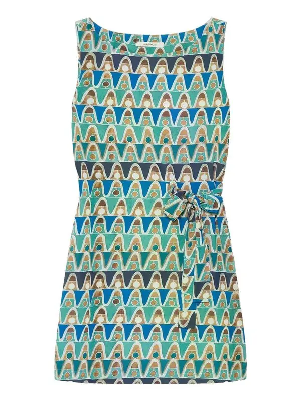 Malìparmi Geometric-print Sleeveless Top - Blue