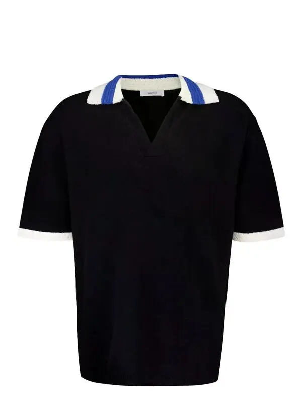 Commas Short-sleeve Polo Shirt - Black